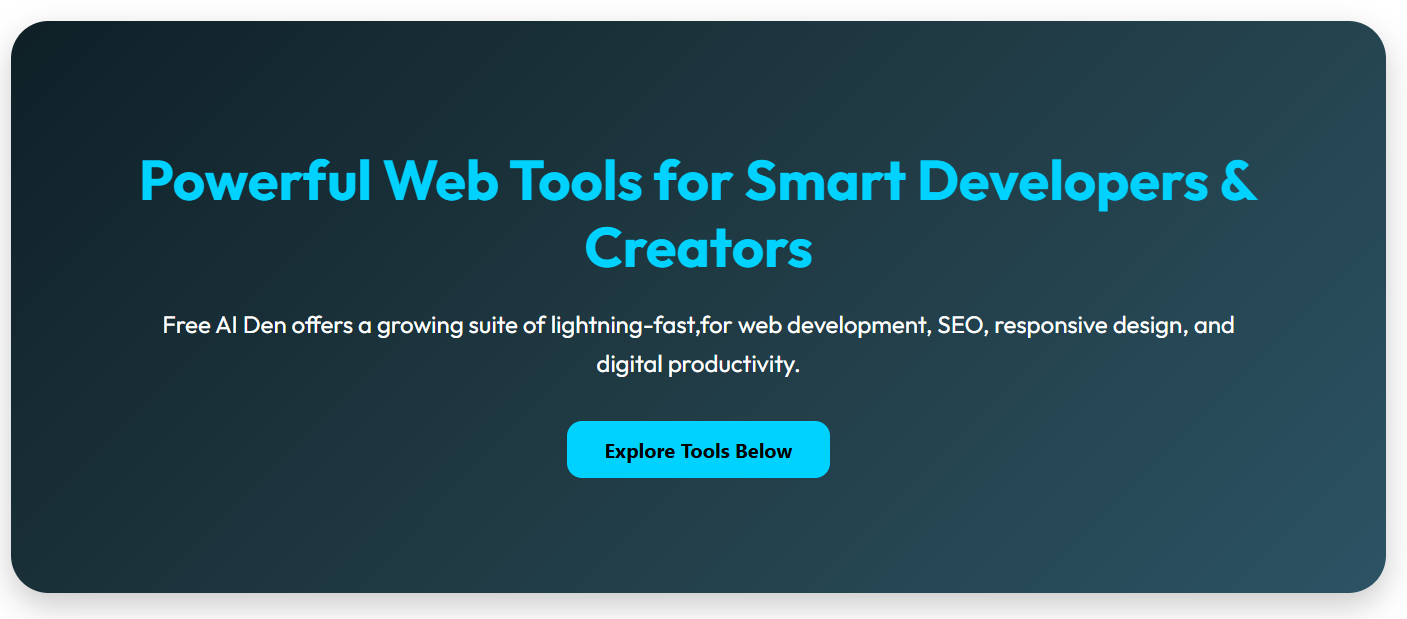 Free web tools